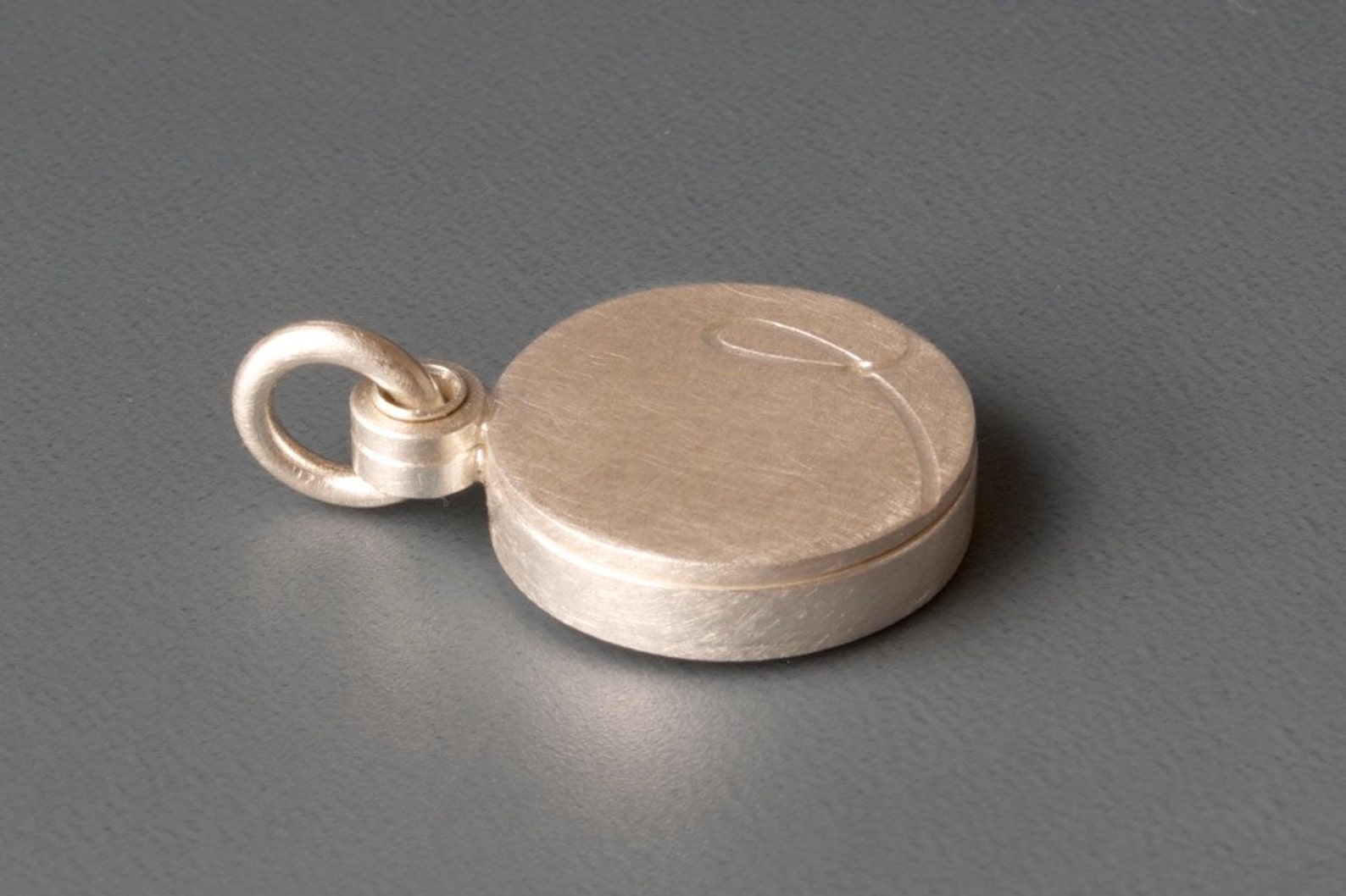 Custom Initial Locket for a Small Picture in Sterling Silver | Etsy UK