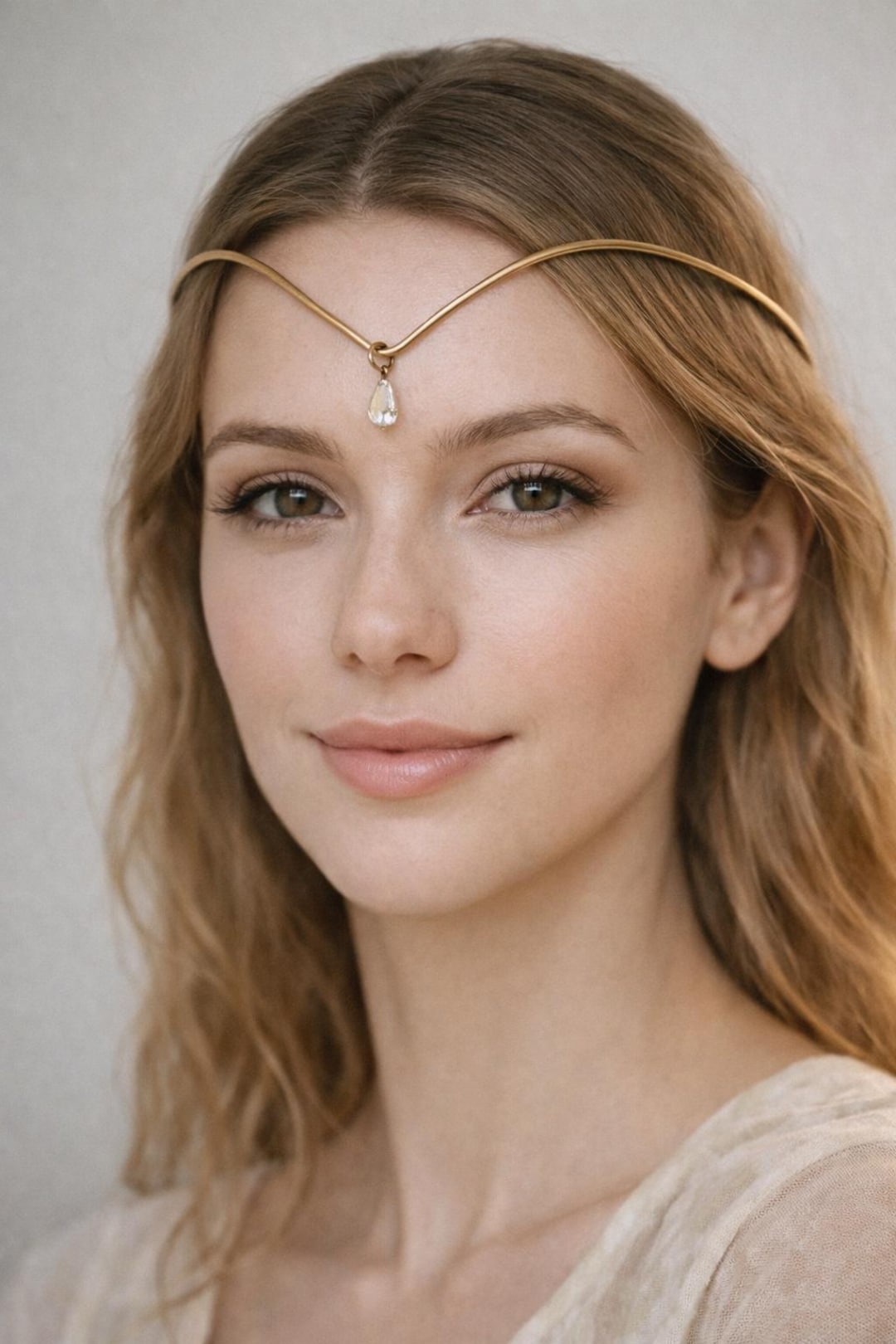 Elven Tiara Headpiece – Gold or Silver Crystal Drop Circlet - Etsy UK