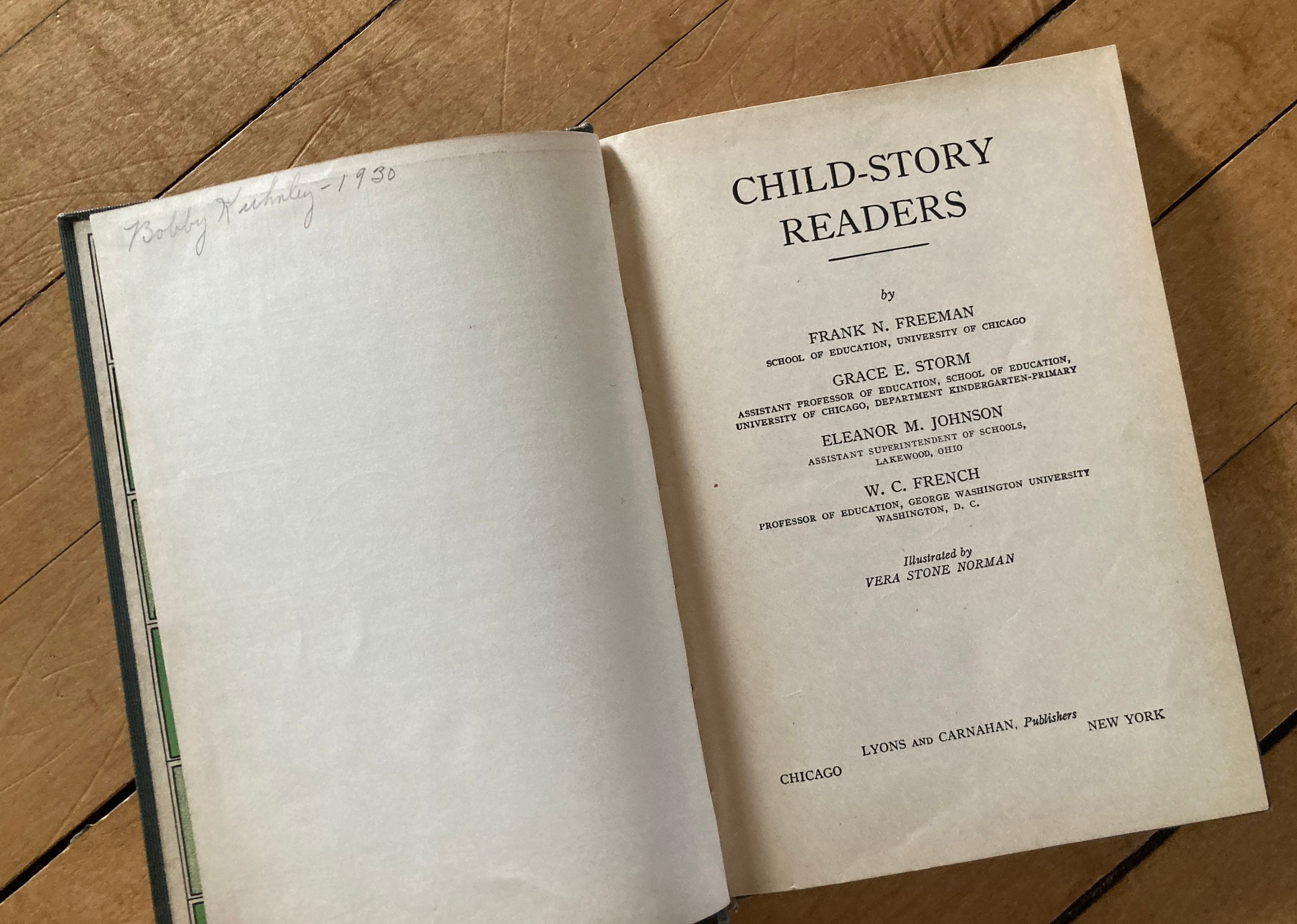 Vintage Book Children's Reader Child Story Readers First Reader lyons ...