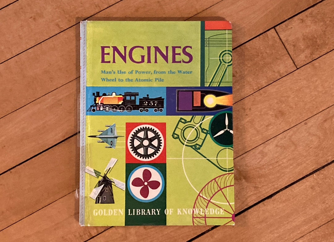 Vintage Children's Book - Engines (the Golden Library of Knowledge - Revised Edition 1961) - Etsy