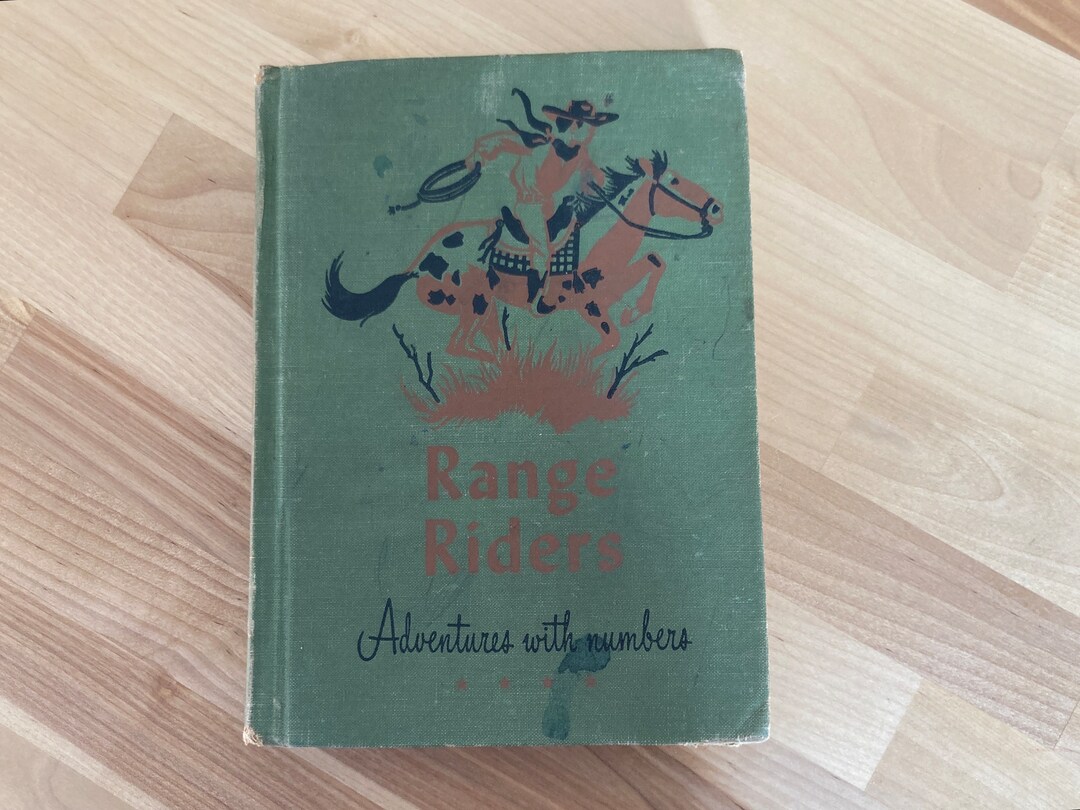 Vintage Children's Arithmetic Book- Range Riders Adventures With ...