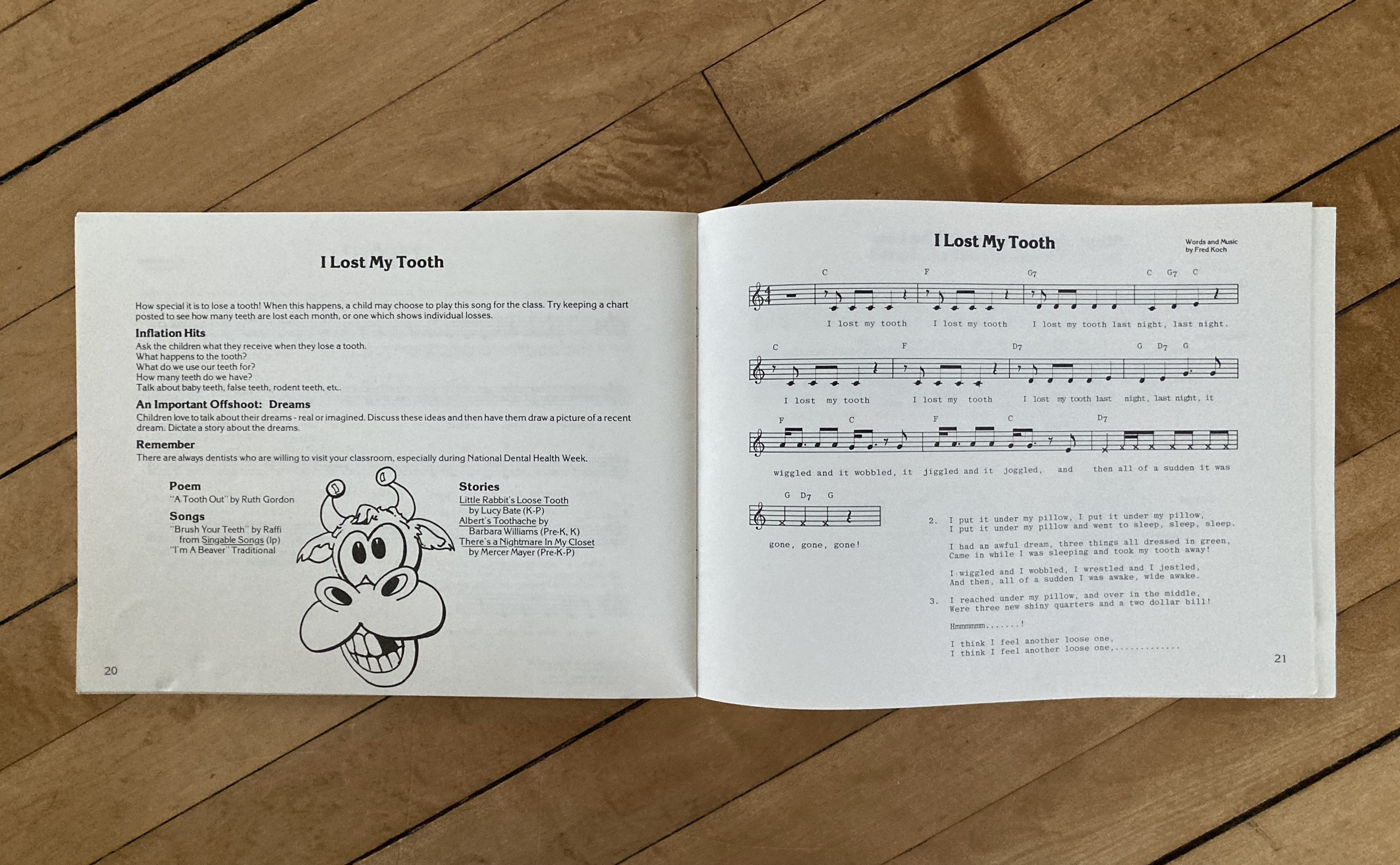 Vintage Children's Music Activity Book - This Lil' Cow by Fred Koch ...