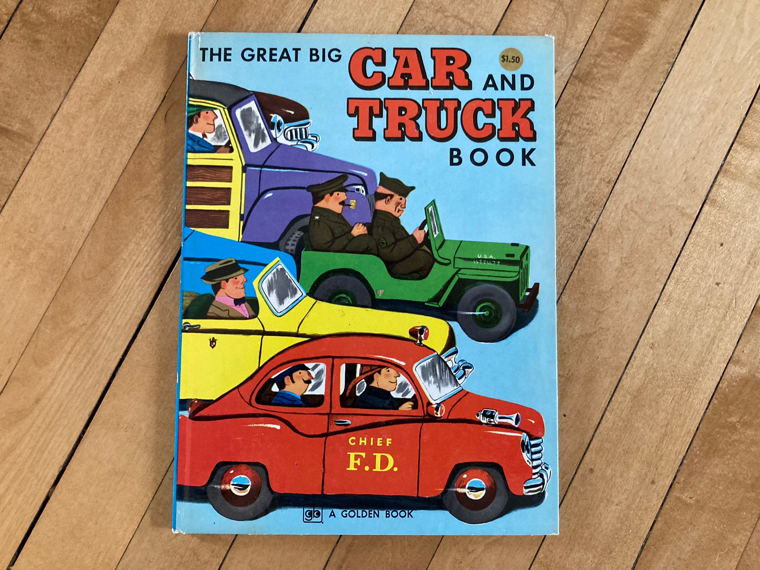 Vintage Children's Book the Great Big Car and Truck Book big Golden ...