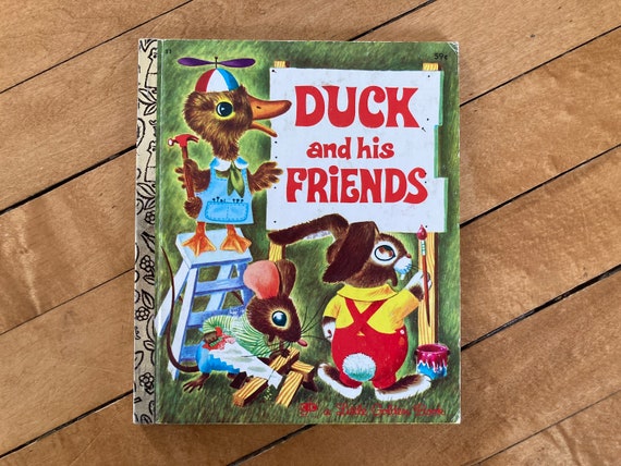 Vintage Children's Book Duck and His Friends A Little | Etsy
