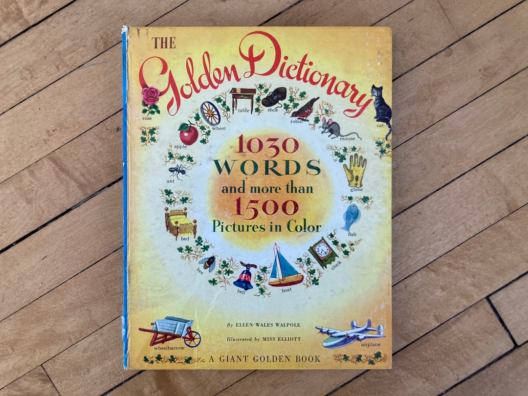 Vintage Children's Book - the Golden Dictionary 1030 Words A Giant ...