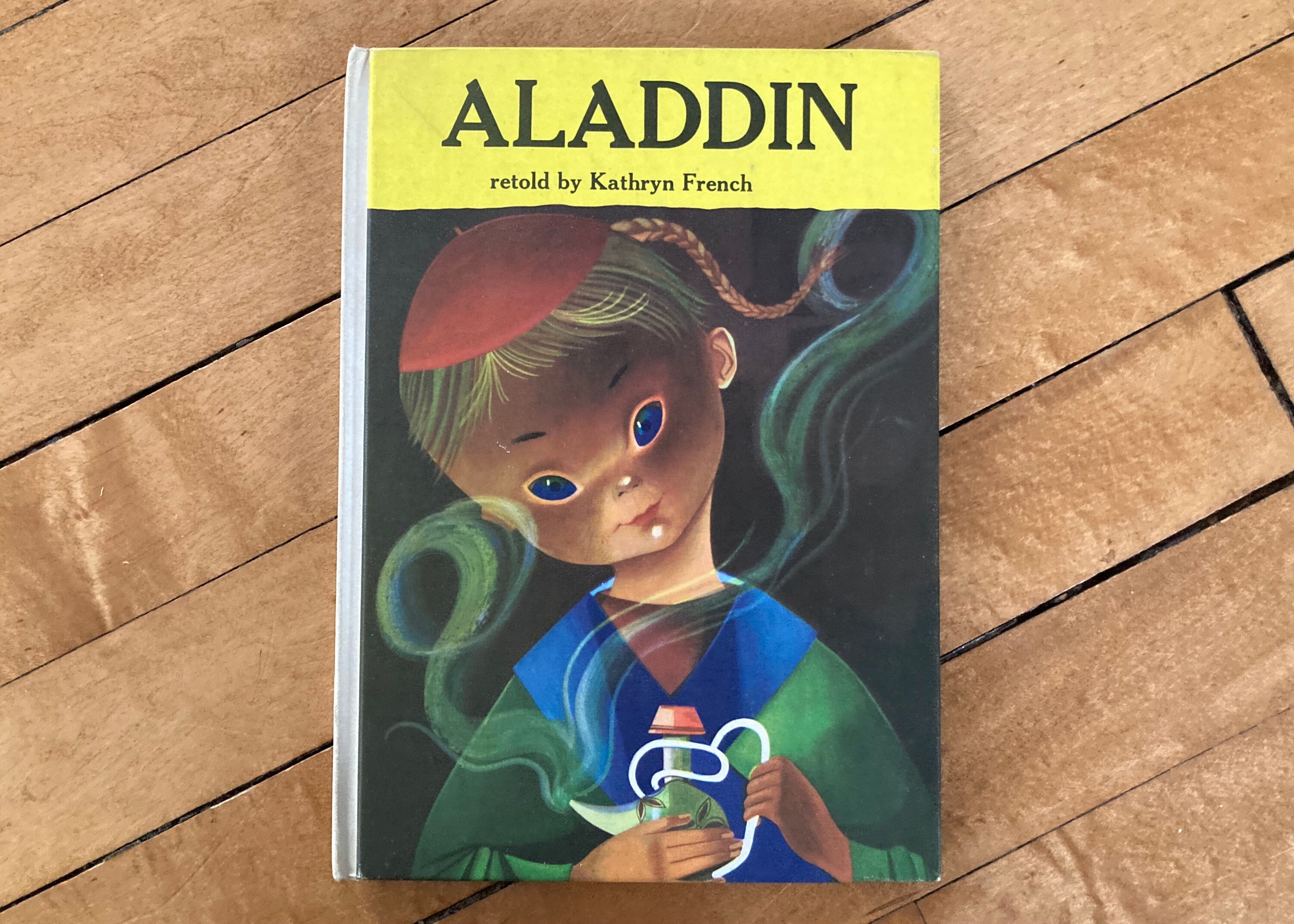 Vintage Childrens Book Aladdin Retold by Kathryn French - Etsy