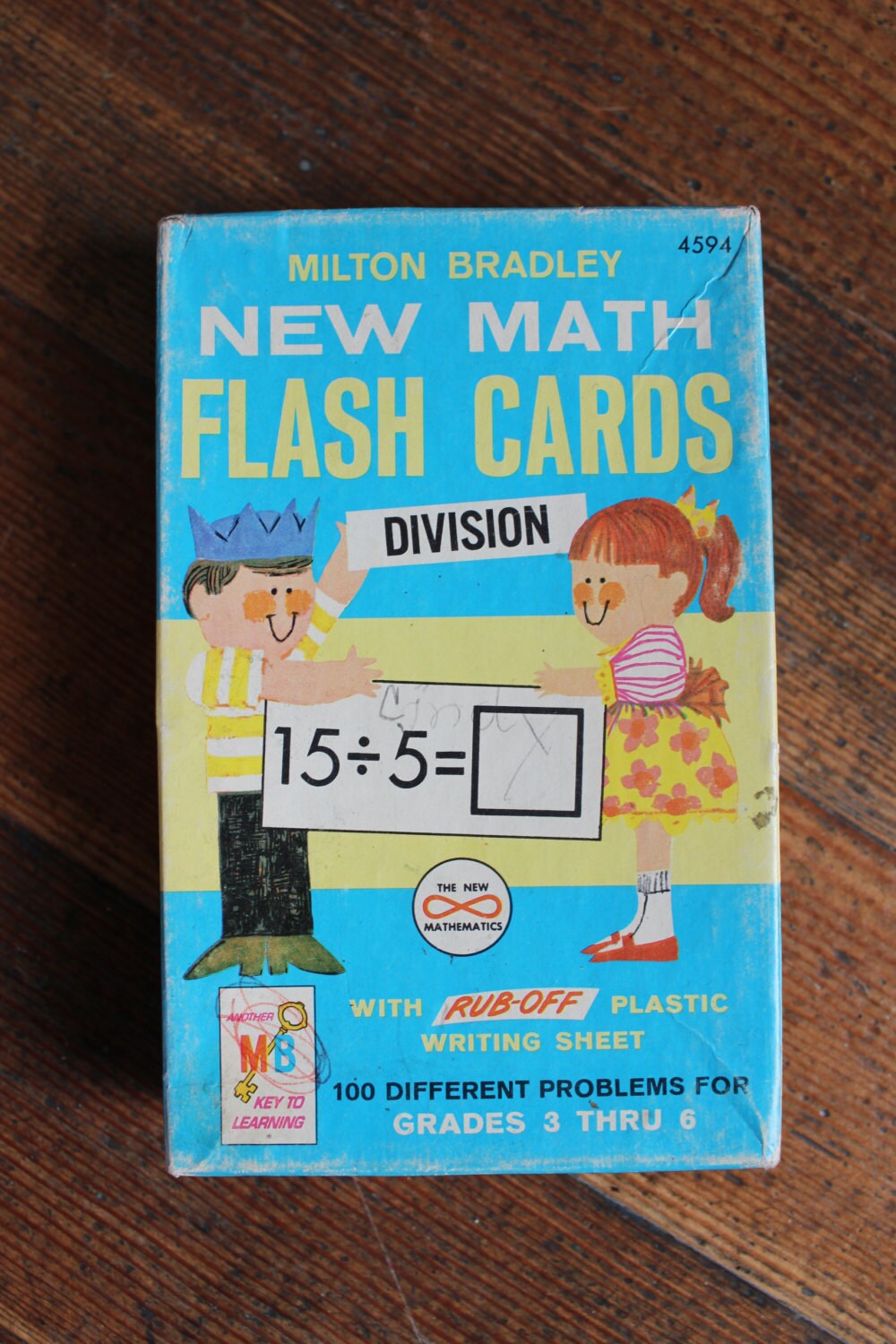 Vintage Children's New Math Flash Cards Division Milton | Etsy