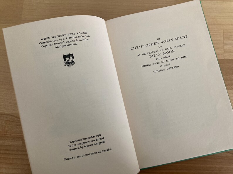 Vintage Children's Book Set - Now We Are Six and When We Were Very ...