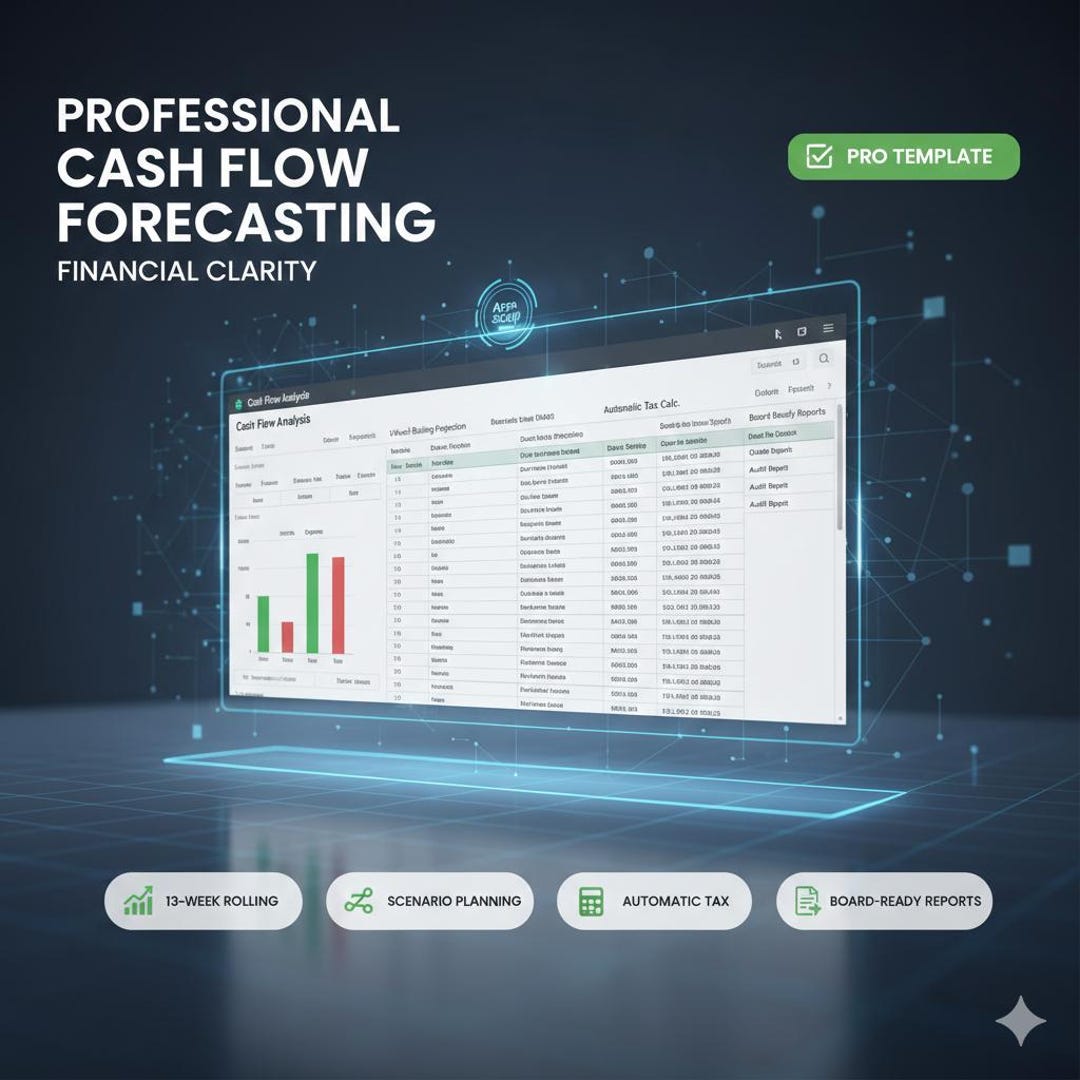 13-week Cash Flow Forecasting Template for Google Sheets - Etsy