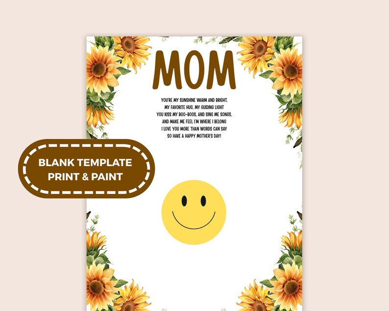 Mother's Day Fingerprint Art, Mothers Day Handprint Craft, Presents for ...