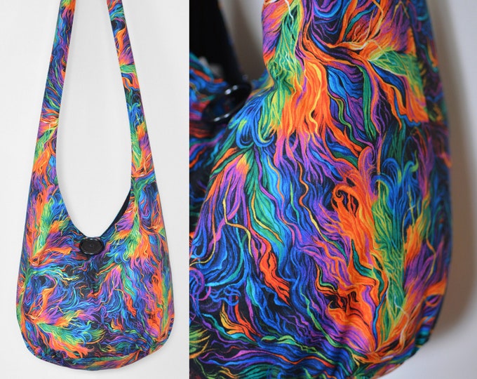 Made to Order Rainbow Boho Bag Crossbody Bag Cotton Hobo Bag - Etsy