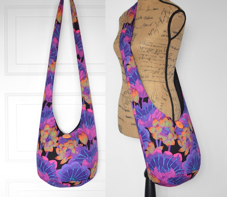 Made to Order Floral Hobo Bag Cotton Boho Bag Crossbody Bag | Etsy