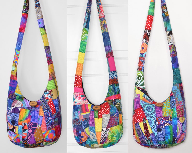 Crazy Quilt Boho Bag Crossbody Bag Patchwork Hobo Bag Handmade - Etsy