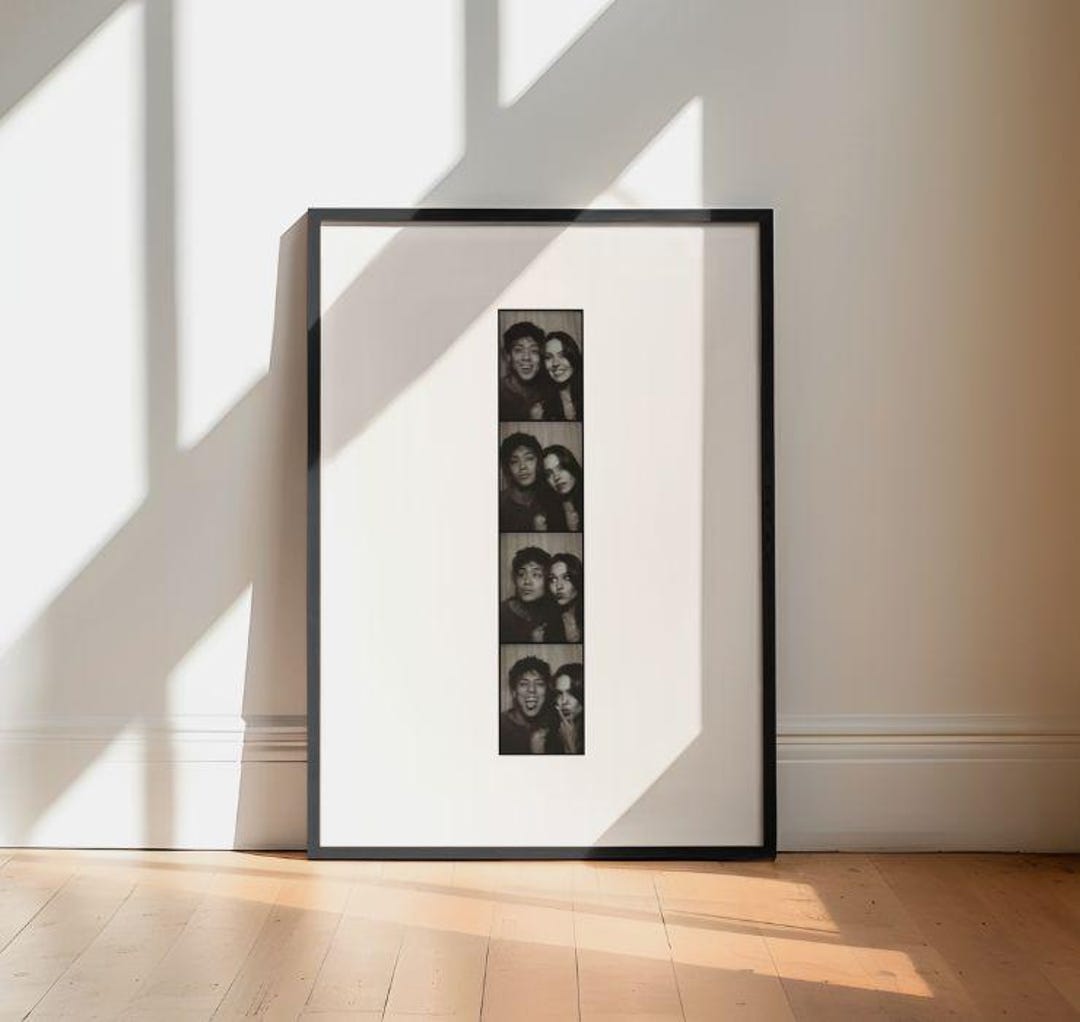 Personalized Photo Booth Strip Print, Custom Anniversary Gift (digital ...