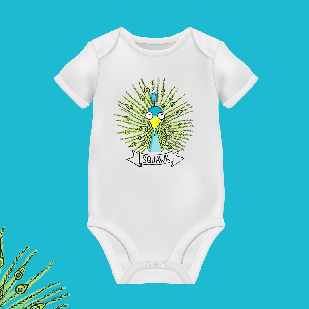 Squawk Peacock Onesie - Etsy