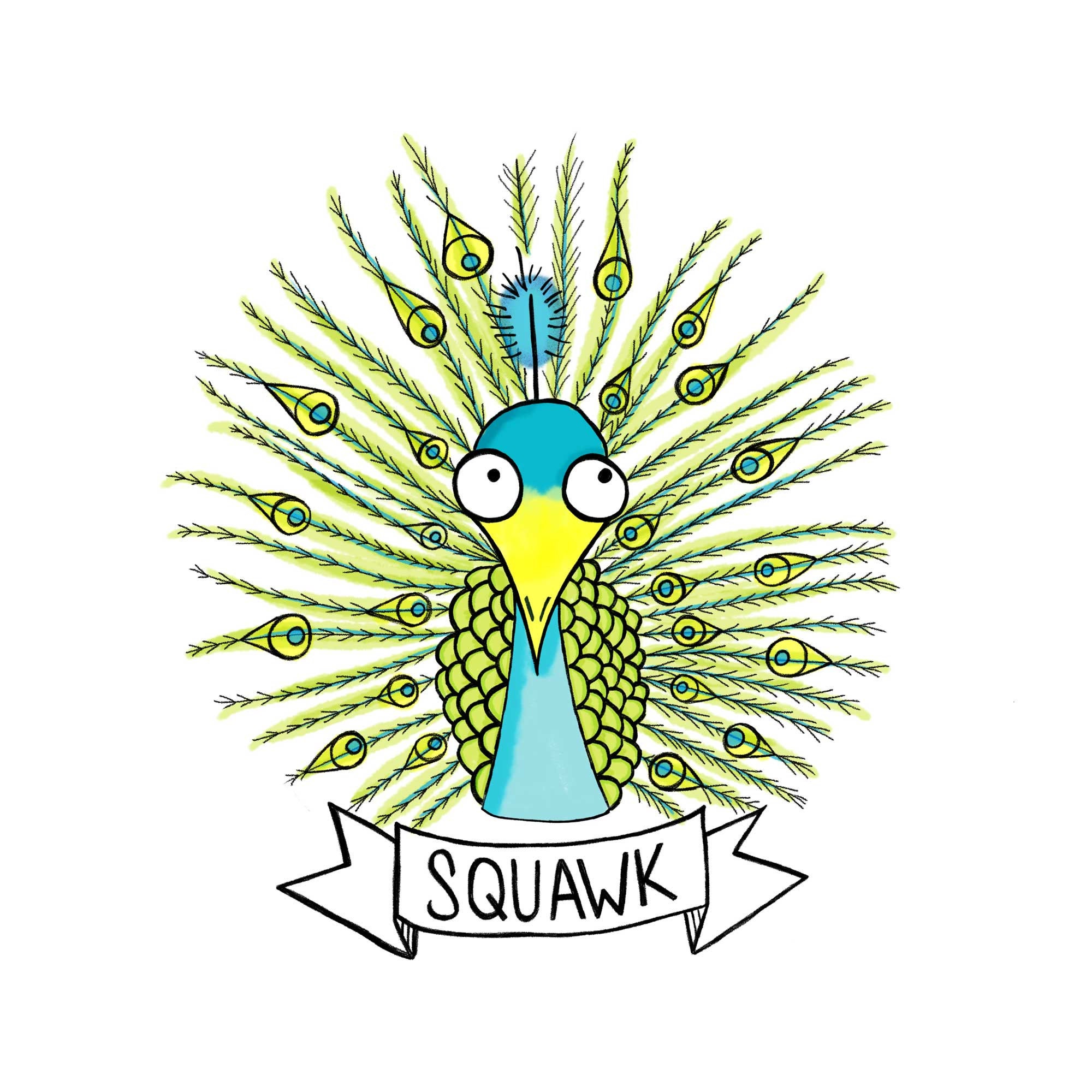 Squawk Peacock Onesie - Etsy