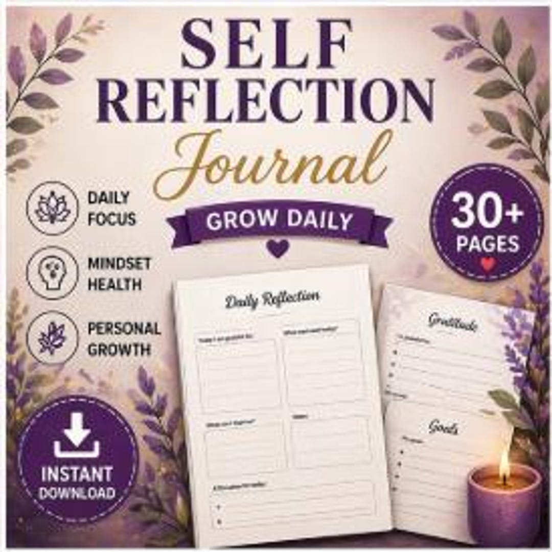 Daily Self-reflection Q&A Journal – Digital PDF - Etsy