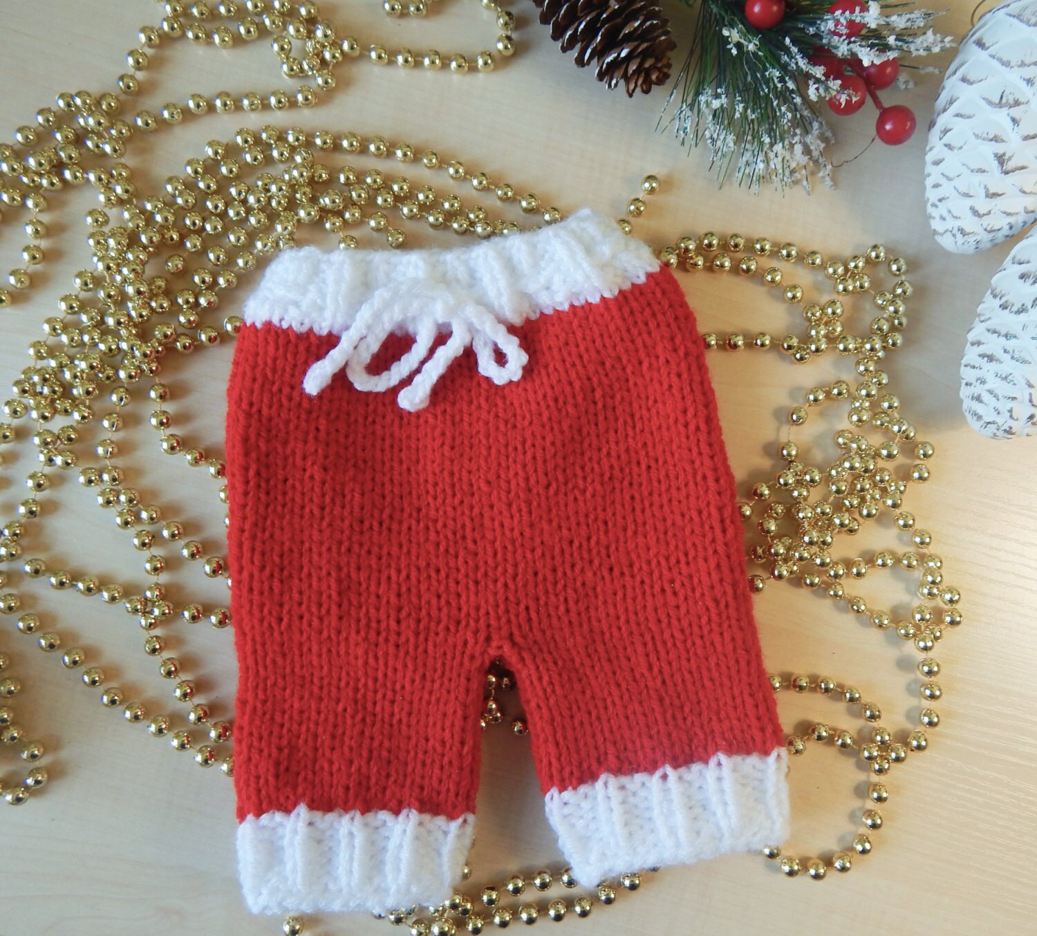 Baby Santa Pants PDF Knitting Pattern - Etsy