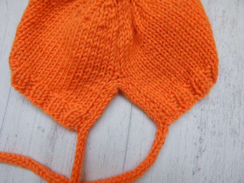 Newborn Foxy Bonnet PDF Knitting Pattern - Etsy