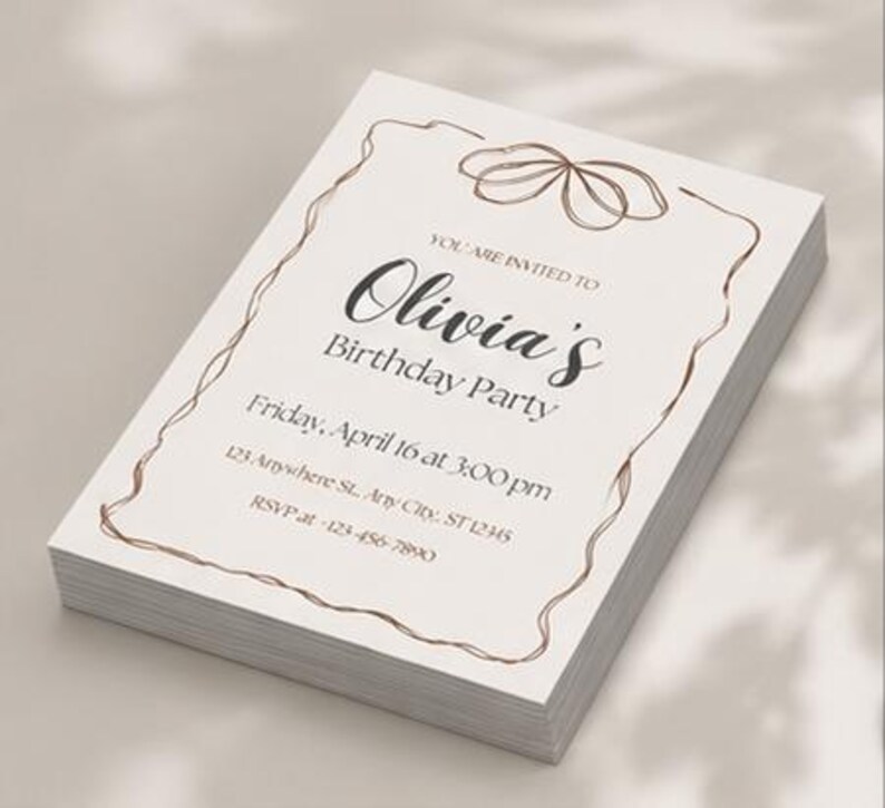 Editable Birthday Invitation Bundle, 20 Modern Templates, Printable ...