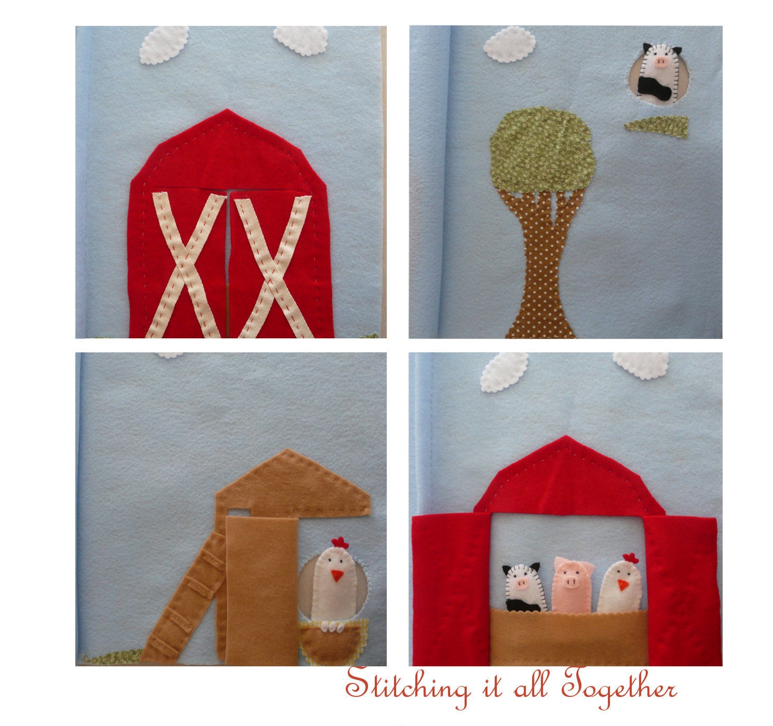 PDF Pattern Felt Farm Quiet Book With Finger Puppets - Etsy