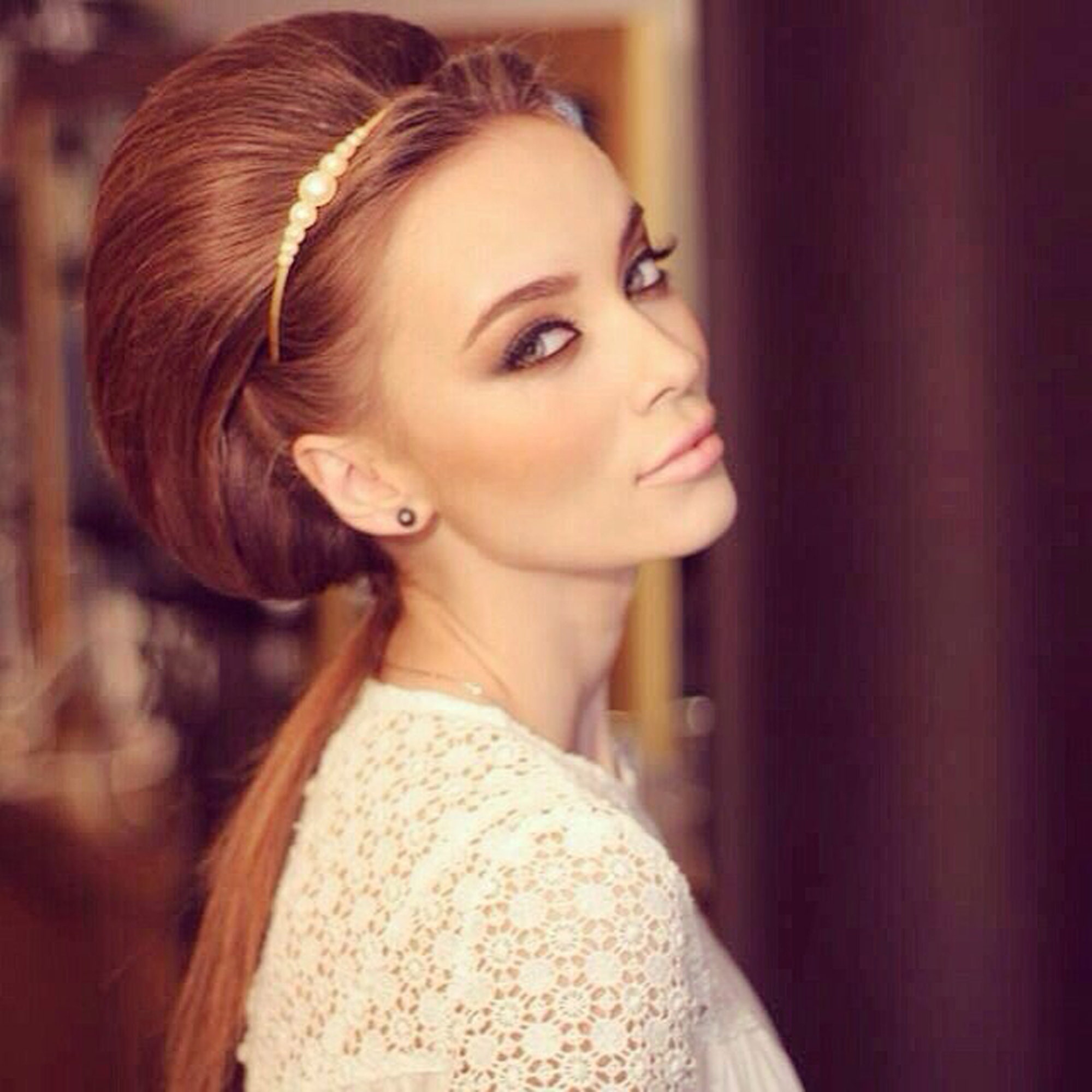 Pearl Crown, Pearl Hair Band, Bridal Tiara, Pearl Headband, Wedding ...