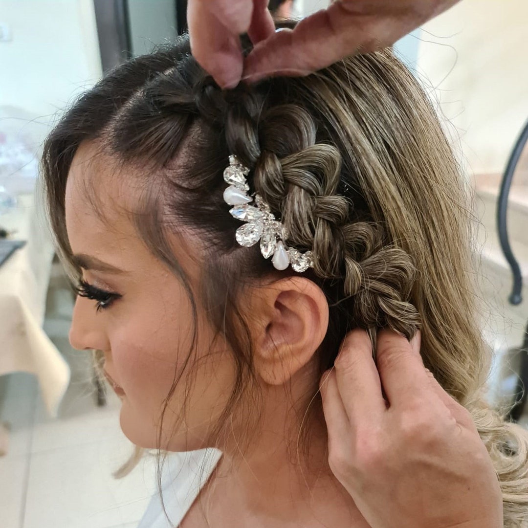 Decorative Comb, Boho Wedding Comb, Bridal Comb, Silver Hair Comb ...