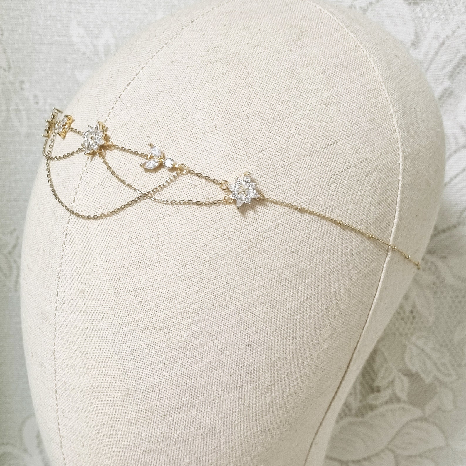 Bohemian Bride Forehead Jewelry Bridal Hair Chain Silver - Etsy