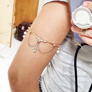 Upper Arm Cuff Bracelet, Boho Cuff Gold, Arm Cuff Gold, Greek Goddess ...