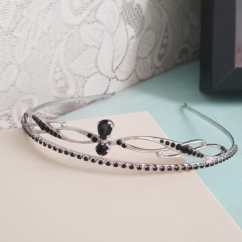 Black Tiara - Etsy