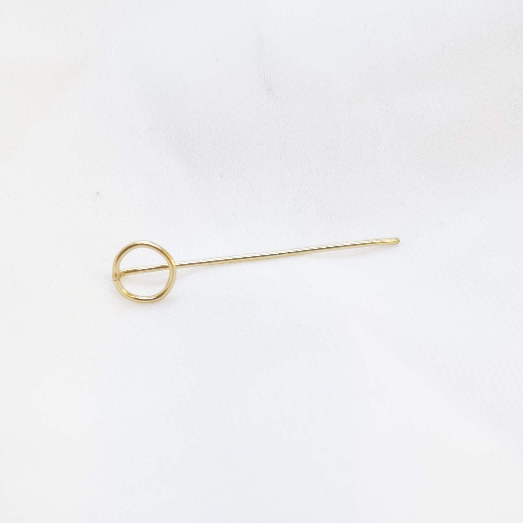 Ear Wire, Line Earrings, Circle Stud Earrings, Minimalist Earrings ...