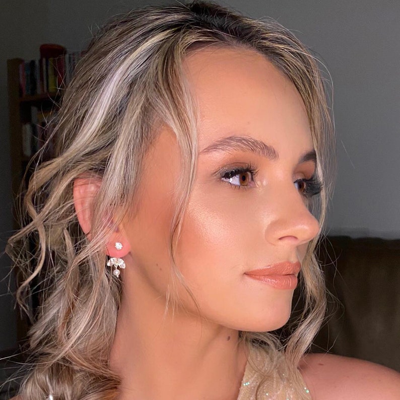 Minimal Ear Jacket Modern Ear Jacket Earrings Bridal Ear | Etsy