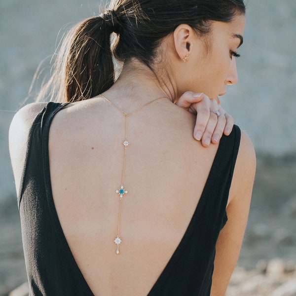 Back Necklace Gold - Etsy