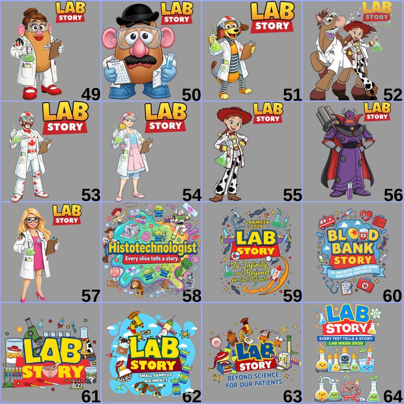 Lab Story DTF, Toy Story Lab Week 2026 All Characters DTF ...