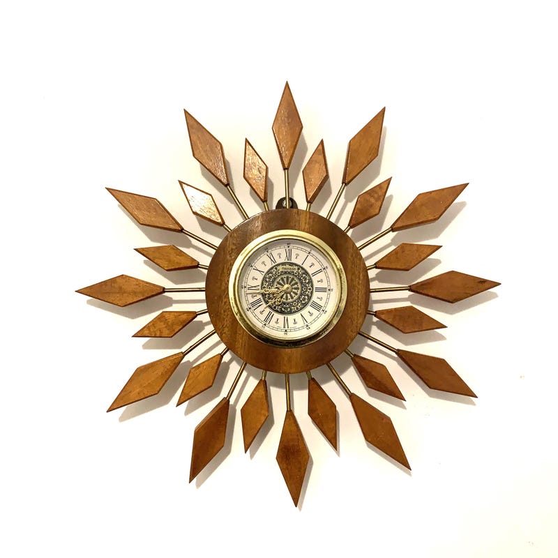 German Starburst Clock - Etsy