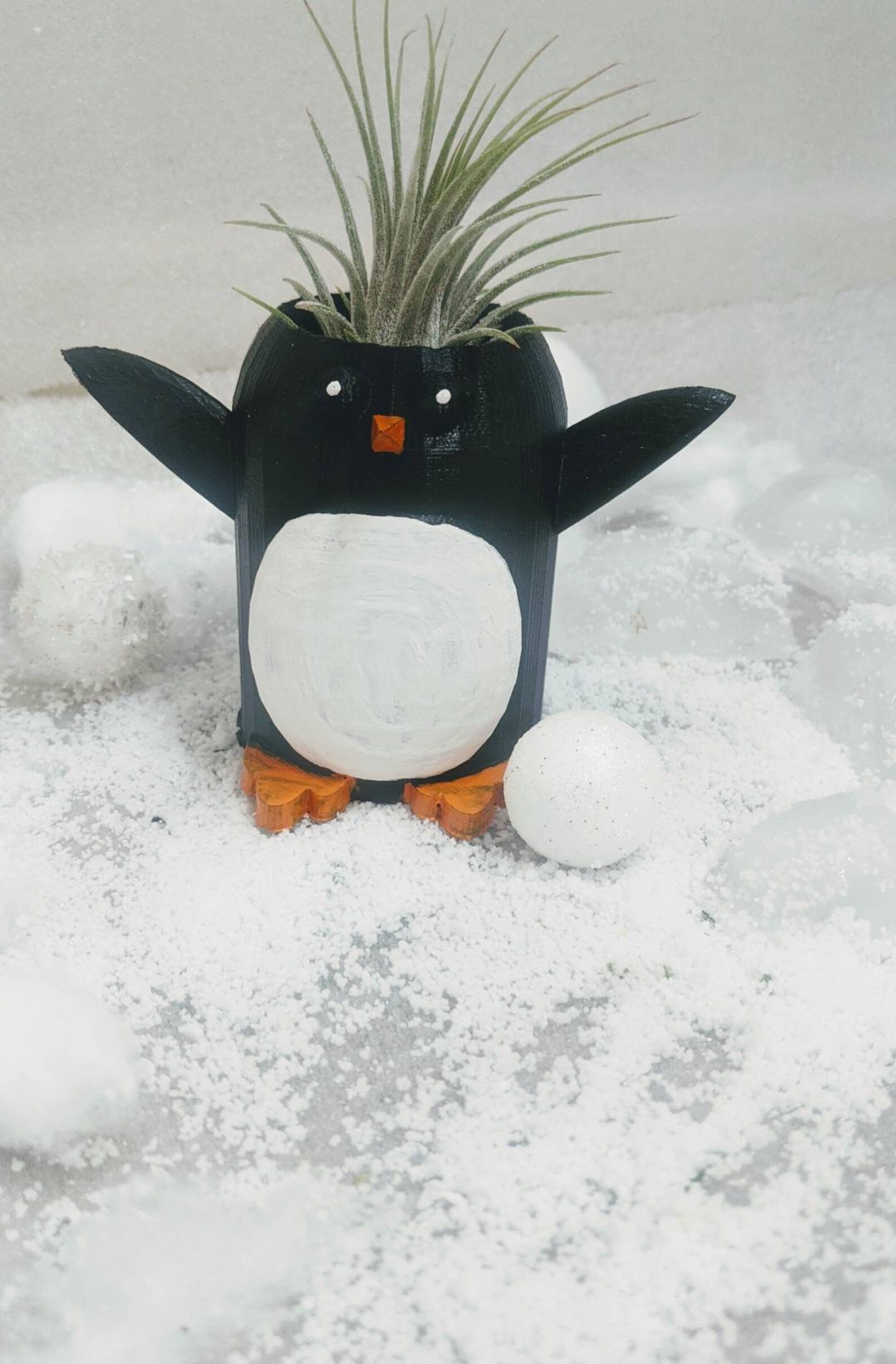 Small Chubby Penguin Planter for Indoor Gardening Air Plant - Etsy