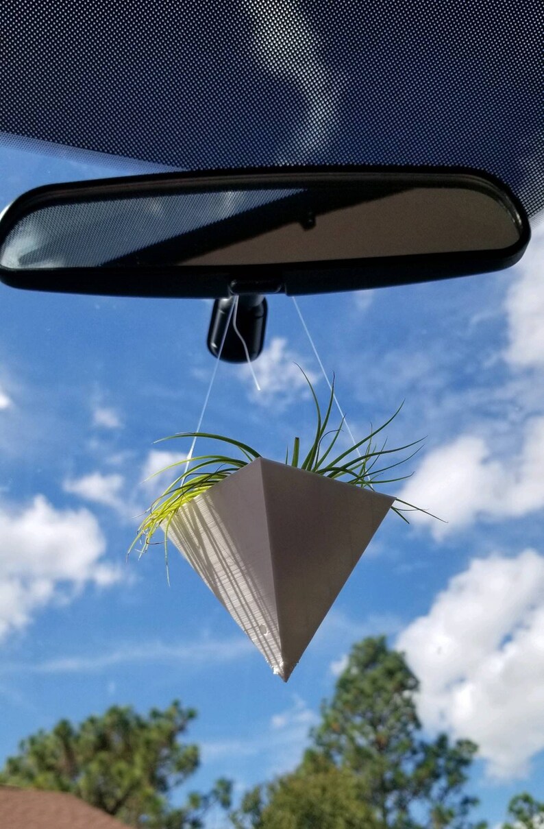 Hanging Pyramid Mini Planter for Home or Car Mirror Accessory - Etsy