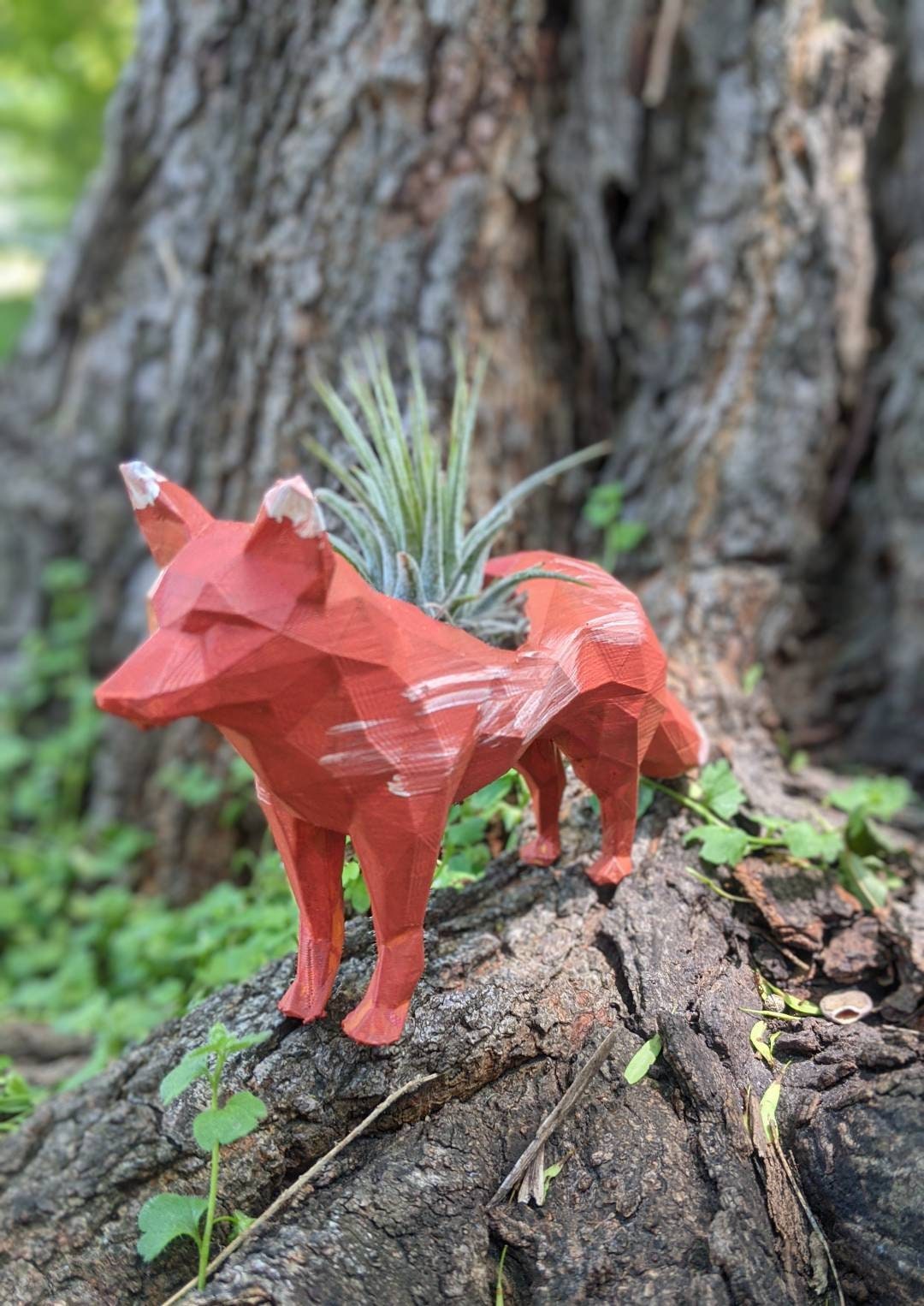 Cute Fox Planter, for Indoor Gardening for Air Plants, Red Fox or ...