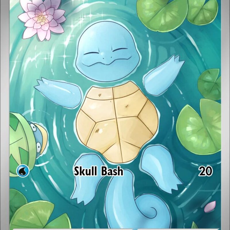 Squirtle Full Art Card - Etsy