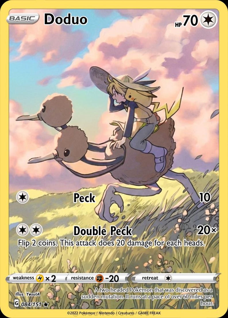 Doduo Full Art - Etsy