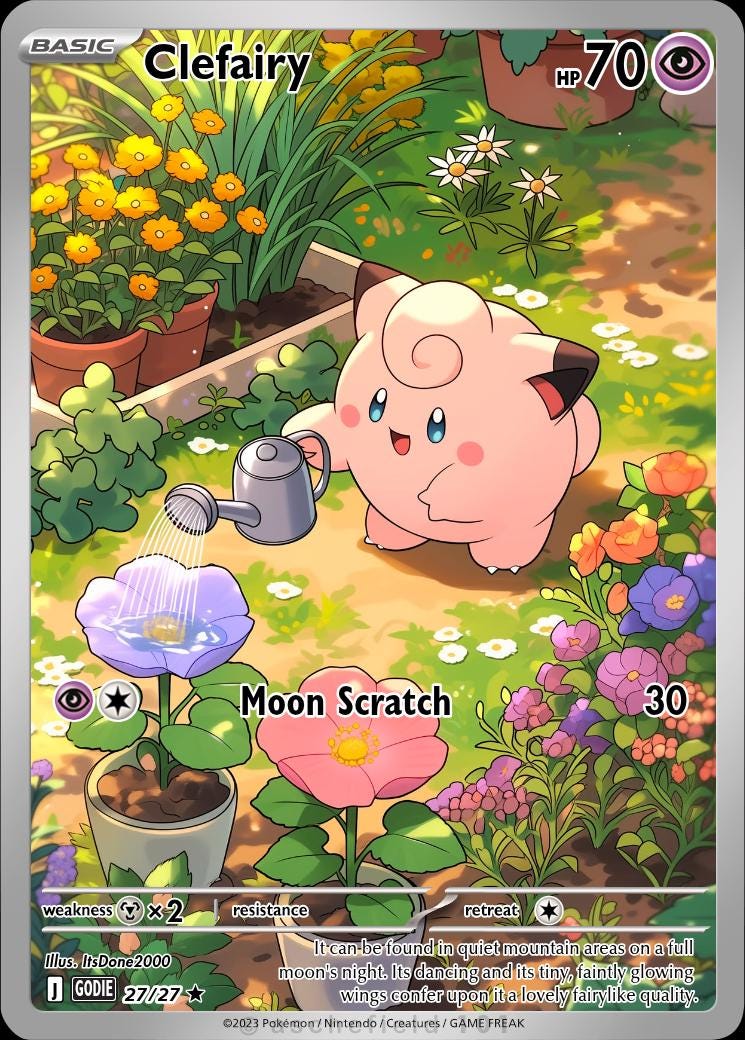 Clefairy Full Art - Etsy