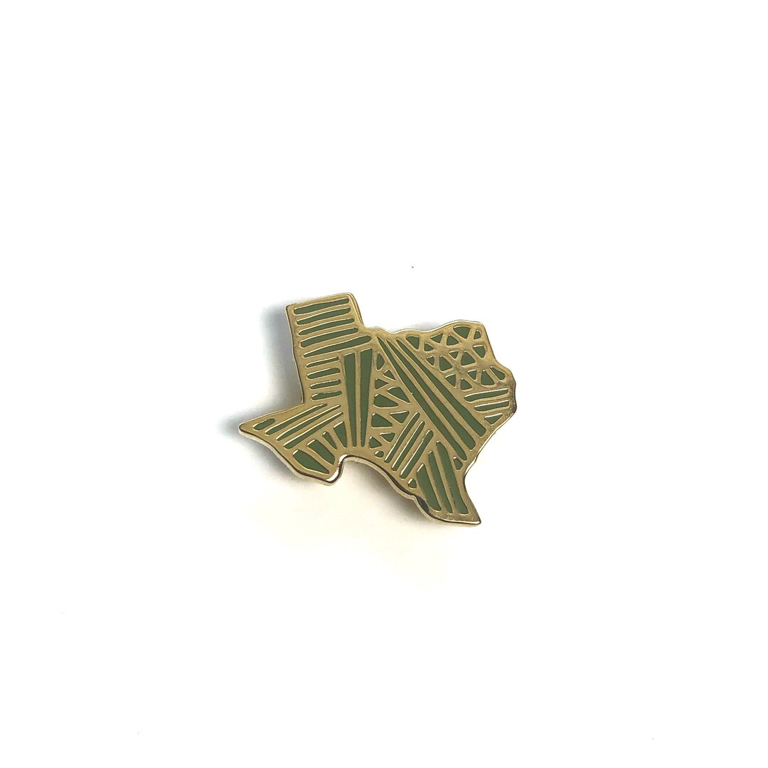 30% OFF SALE Texas State Enamel Pin Gold Plated Hard Enamel Pin ...