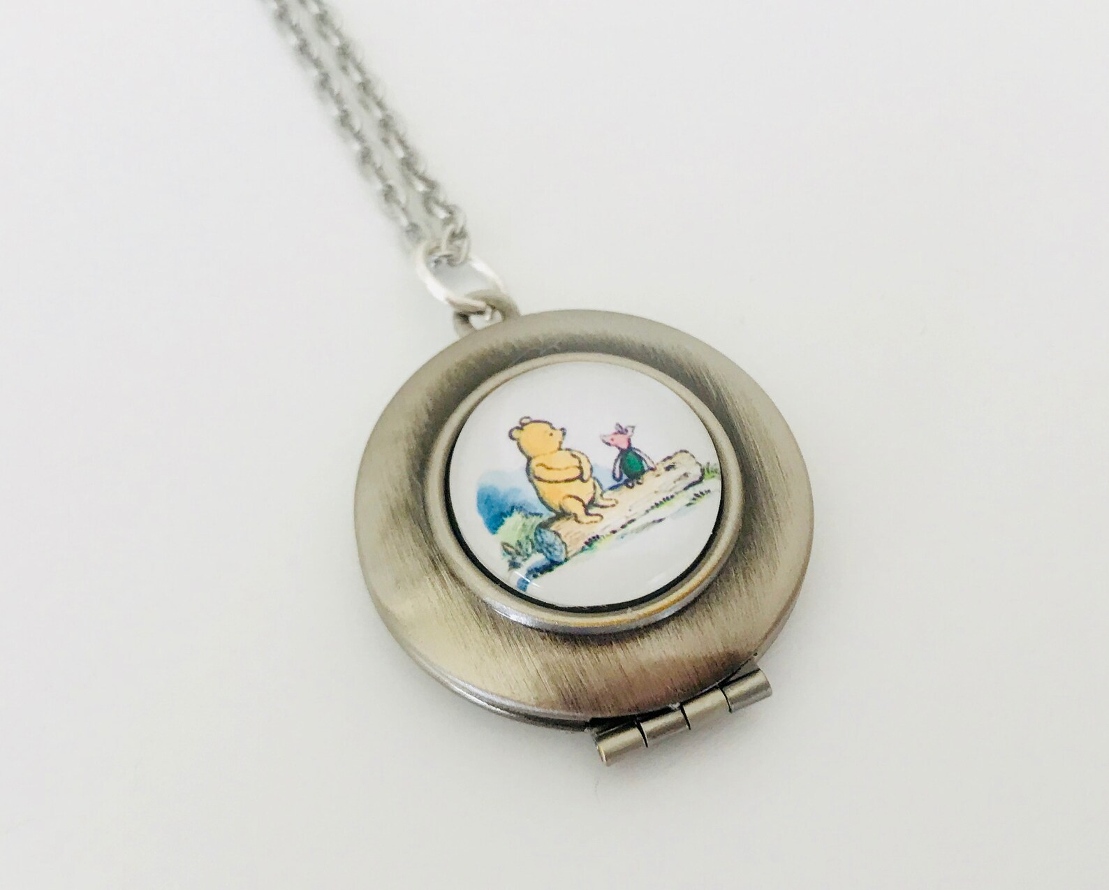 Pooh Locket How Do You Spell Love Quote Locket Pooh and | Etsy