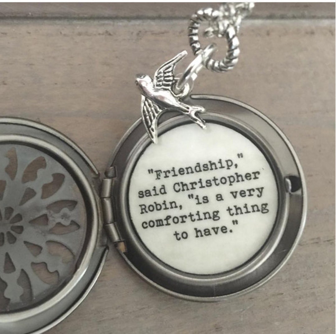 Pooh Friendship Locket, Friendship Necklace, Friendship, Said ...