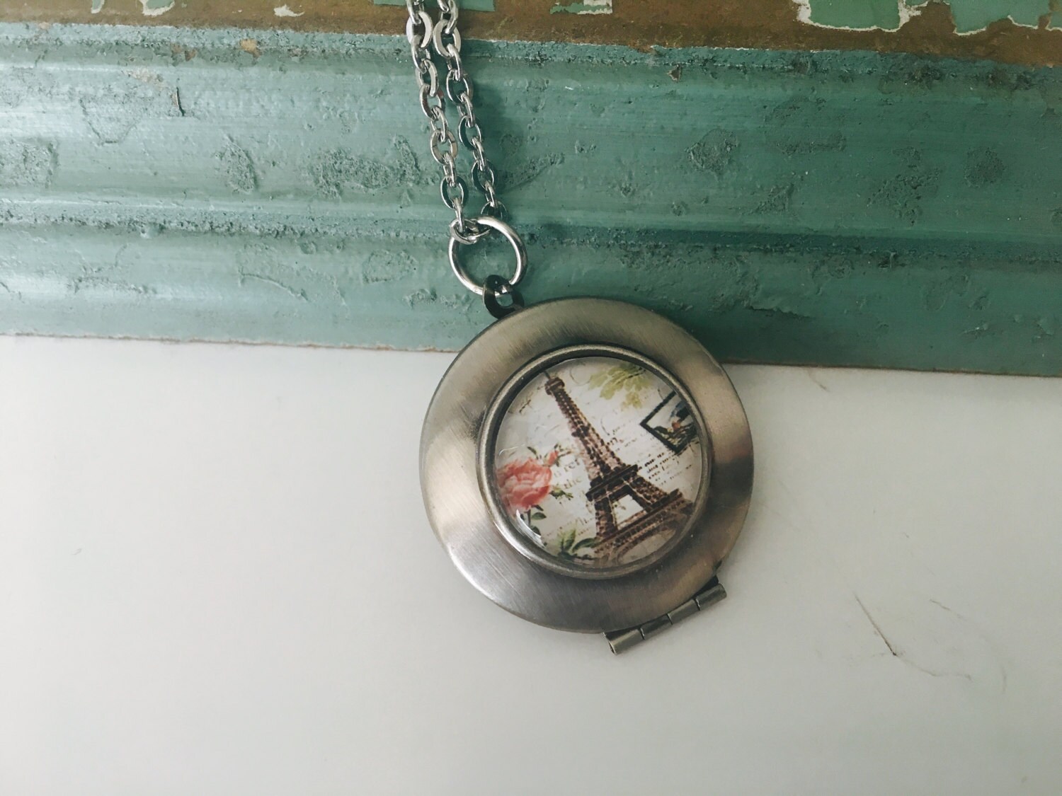 We'll Always Have Paris Locket Paris Necklace Eiffel | Etsy