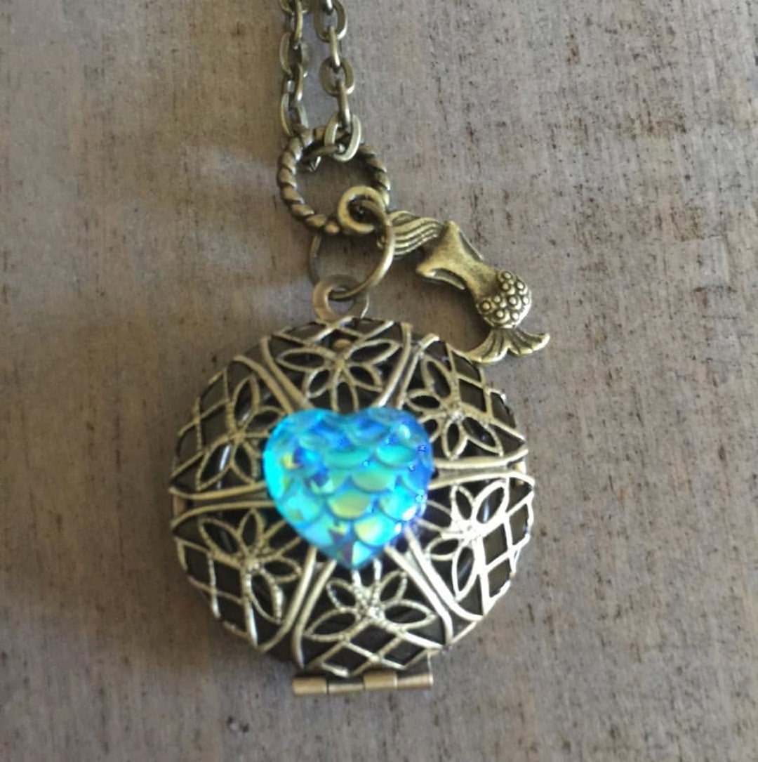 Mermaid Locket, Necklace , Mermaid Lover, Limited Availability - Etsy