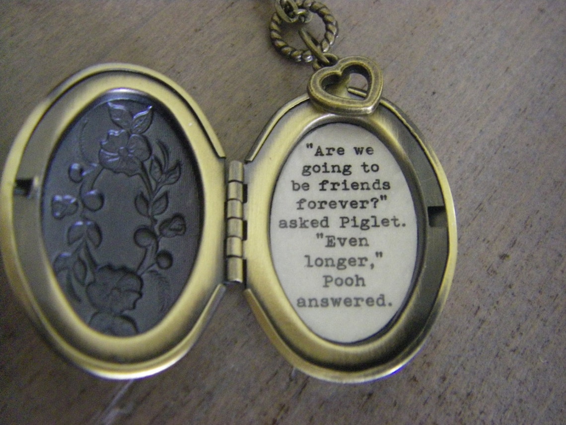 Friendship Locket Friend Necklace Are We Going to Be Friends - Etsy