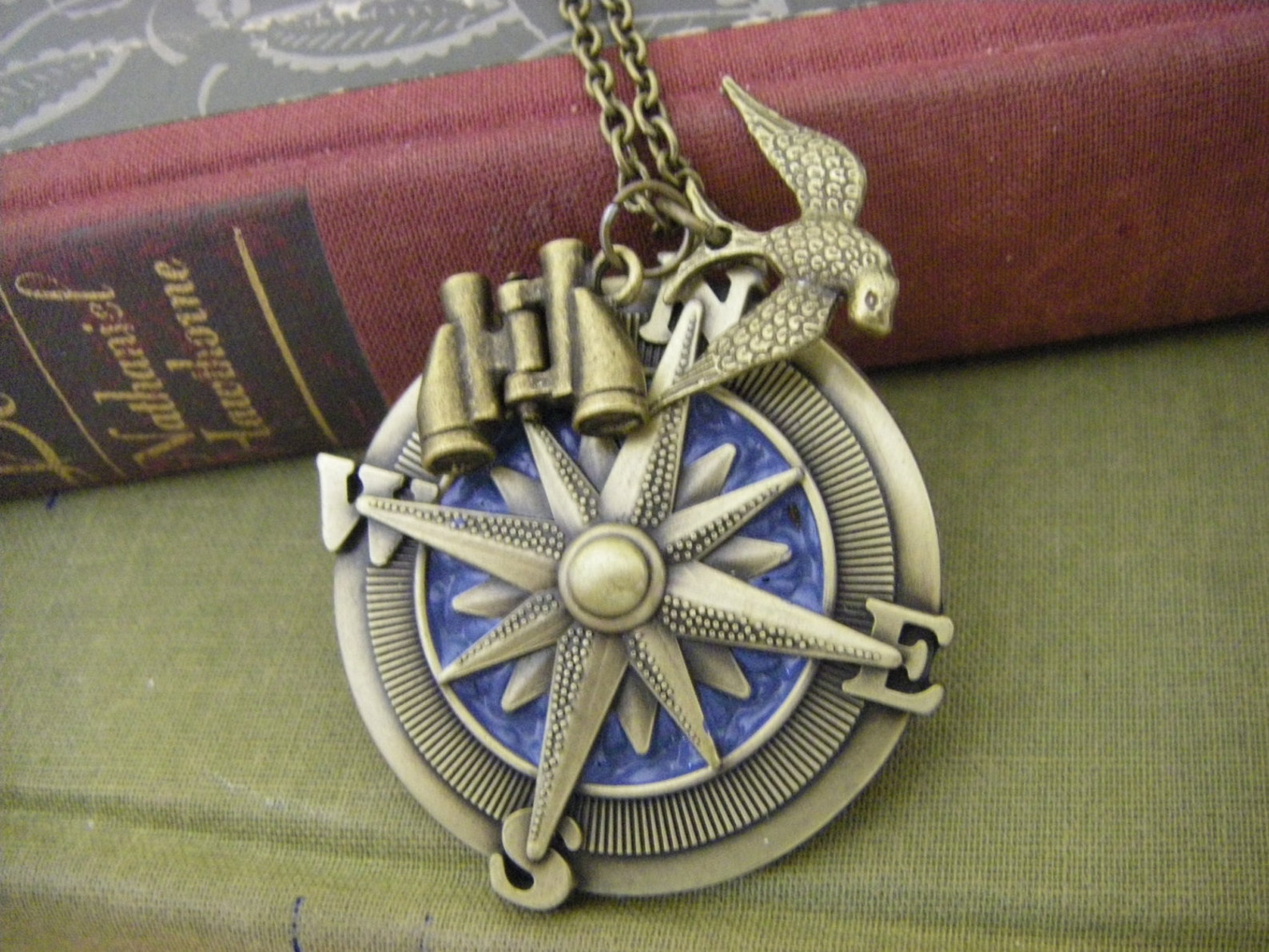 The Adventurer Necklace, Compass Necklace, Compass Jewelry, Wanderlust ...