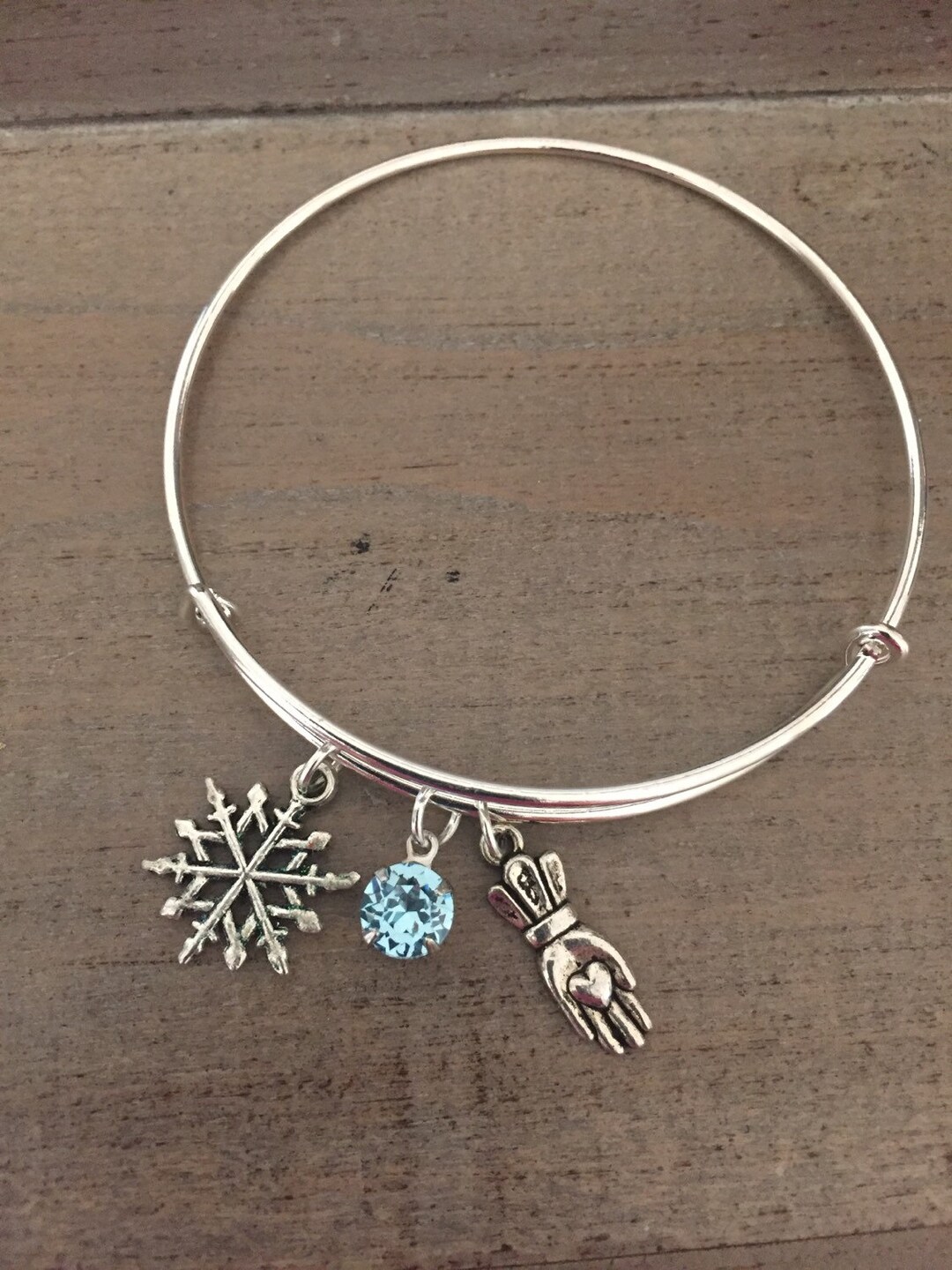 Frozen Elsa Bracelet, Charm Bracelet, Bangle Bracelet, Elsa Frozen ...