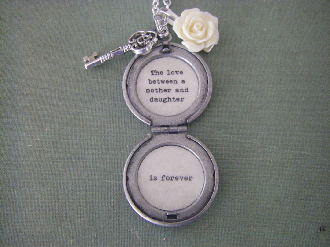 Mother Daughter Locket, Gift for Mom, Mother of Bride, the Love Between ...